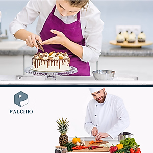 PALCHIO Stainless Steel Prep Table for Kitchen 30x24x34 - Food Prep Station with Backsplash, Shelf on Wheels for Commercial or Home Kitchen - Hotel, Restaurant Equipment with Cutting Board, Towel