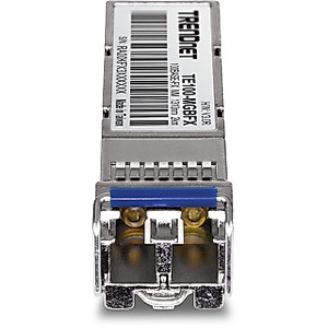 TRENDnet SFP to RJ45 100Base-FX Multi-Mode LC Module, TE100-MGBFX, Compatible with Mini-GBIC, Supports 1310 nm, Up to 155 Mbps, Hot-Pluggable, Up to 2 Km (1.2 Miles), Lifetime Protection