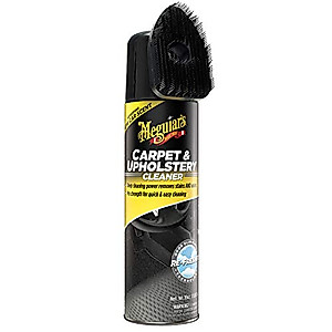Meguiar's Carpet & Upholstery Cleaner - Automotive Carpet Cleaner, Upholstery Cleaner, and Fabric Cleaner in One, Pro-Strength Cleaning that Removes Odors and Leaves a New Car Scent, 19 Oz Aerosol