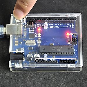 Gikfun UNO R3 R4 Case Transparent Clear Computer Box Compatible with Arduino UNO R3 R4 EK1655
