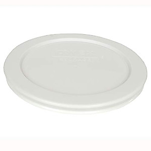 Pyrex (2 7200 Glass Bowls & (2) 7200-PC White Lids