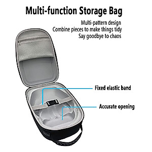 For PSVR 2 Host Carrying Case, for PS5 VR2 Host Handle VR Glasses Accessories, Shockproof Anti-Crush Storage Bag (grey)
