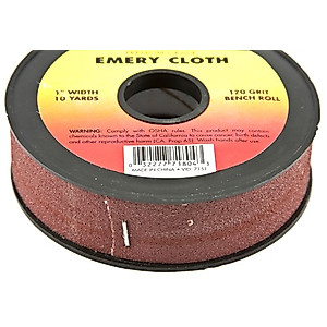 Forney 71806 Emery Cloth, 320-Grit, 1-Inch-by-10-Yard Bench Roll
