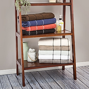 6PC Towel Set - 525GSM 100% Cotton Bathroom Essentials with 2 Bath Towels, 2 Hand Towels, and 2 Wash Cloths - Absorbent Sheets for Bath, Shower, Gym, Spa, and Dorm Room by Lavish Home (White)