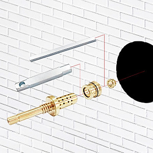 Complete Valve Rebuild kit Compatible with Symmons Temptrol Valve,Replacement for Cartridge (TA-10), Seats (TA-4) and Seat Removal Tools (T-35A/B),Adjustment and Balance of Hot and Cold Water Pressure