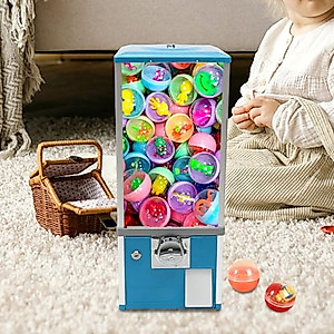 CNCEST 10.24 * 10.24 * 25.2in Vending Machine,Candy Vending Machine with Keys-Cash Box Capacity:700-800 Coins,for Retail Stores/Amusement Parks/Hypermarkets (Yellow)