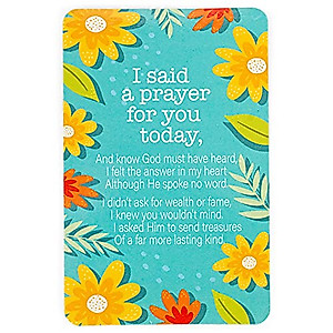 I Said A Prayer Floral Blue 3.5 x 2.5 Cardstock Keepsake Bookmarks Pack of 12