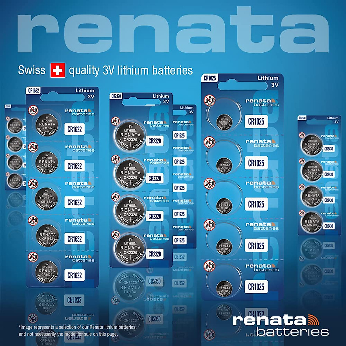 renata CR2016 Cell Coin Button Lithium Battery 3V Tag Watch Key x1 Made in Swiss