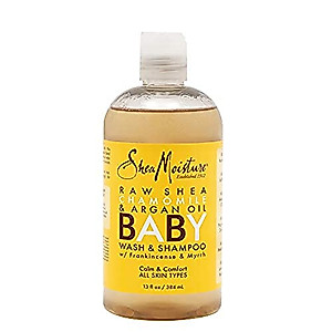 Shea Moisture Raw Shea Butter Chamomile & Argan Oil Baby Head-to-Toe Wash & Shampoo - 13 oz