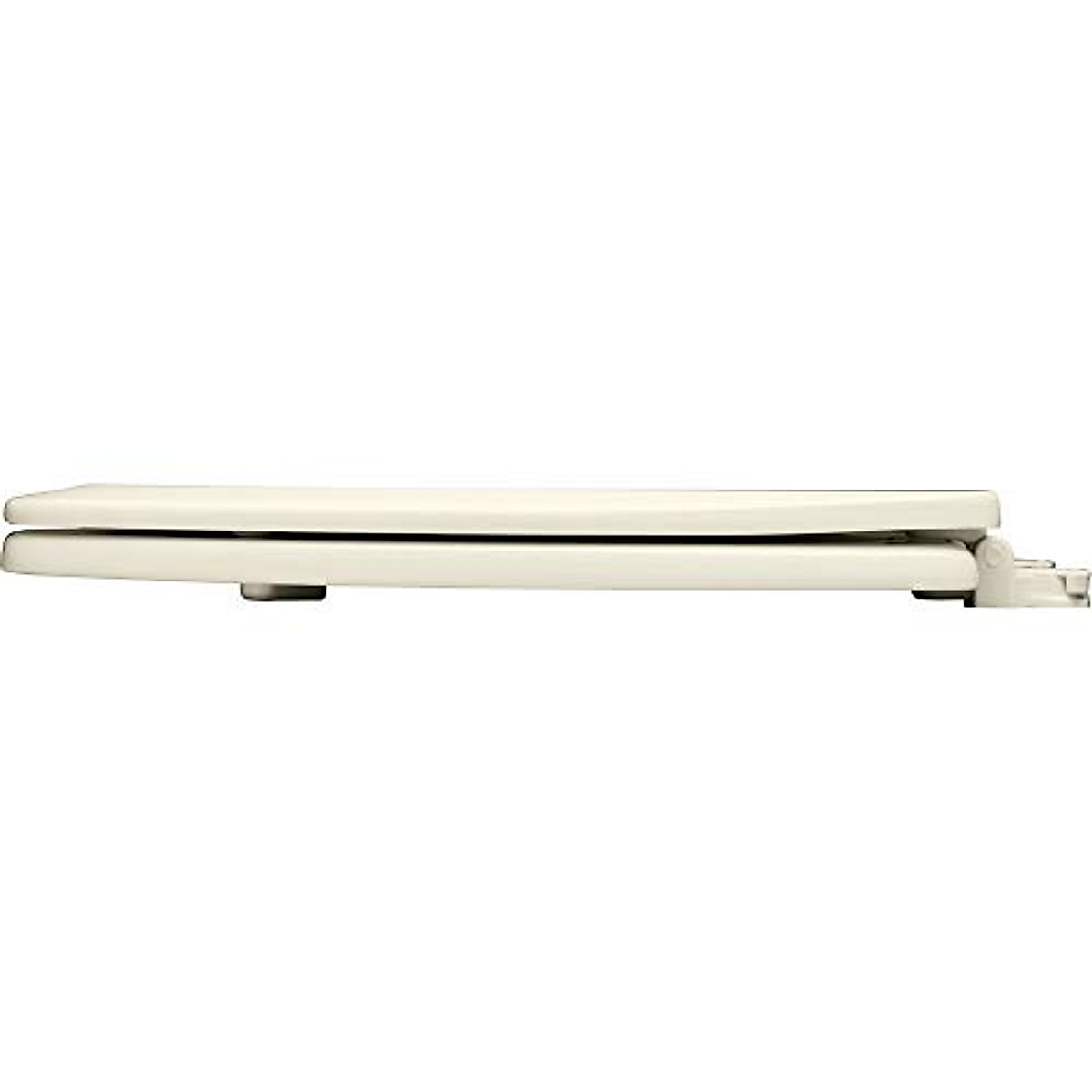 CHURCH 540EC 346 Toilet Seat with Easy Clean & Change Hinge, ROUND, Durable Enameled Wood, Biscuit/Linen