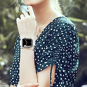 THWALK 6 Pack Bands Compatible with Apple Watch Band 40mm 41mm 42mm 44mm 45mm 46mm 49mm iWatch Silicone Band Ultra 2/Ultra SE Series 10/9/8/7/6/5/4 for Women Men (40/41/42mm S/M, Black/White/Red/Abyss Blue/Clover/Starlight)