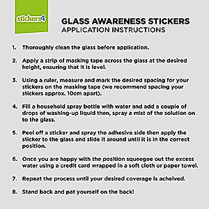 60 x Etched Glass Safety Windows Stickers for Glass - 2 inch Round Glass Awareness Decals for Patio Doors, Glass Panels, Doors, Balconies, Shower Door and Glass Partitions
