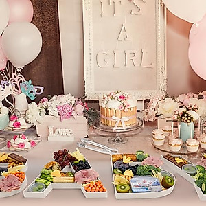 VLN DESIGNS Baby Letter Boxes - Gender Reveal Decor, Fillable Cardboard Letters for Charcuterie Boards, Baby Shower Decorations