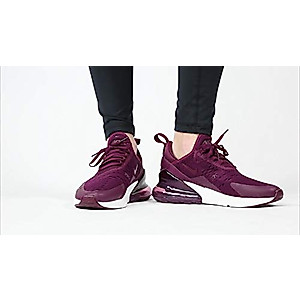 Nike Women's Air Max 270 Shoes (8.5, Plum/White)