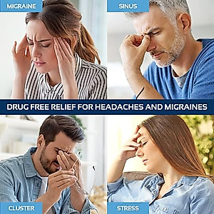 Migraine Relief Cap Ice Head Wrap Headache and Migraine Hat | Headache Relief with Hot/Cold Gel Head Ice Pack with Face and Eye Headache Mask Compress Black