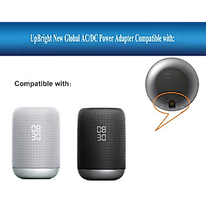 UpBright New 15V AC/DC Adapter Compatible with Sony LF-S50G LFS50G LF-S50G/W LF-S50G/B LF-S50GW LF-S50GB LFS50G LFS50G/W LFS50G/B Wireless Speaker 15VDC Power Supply Cord Battery Charger Mains PSU