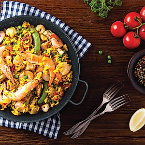 Mabel Home 25.5-inch / 65cm Enamaled Steel Paella Pan, 25.5 inch (65cm)