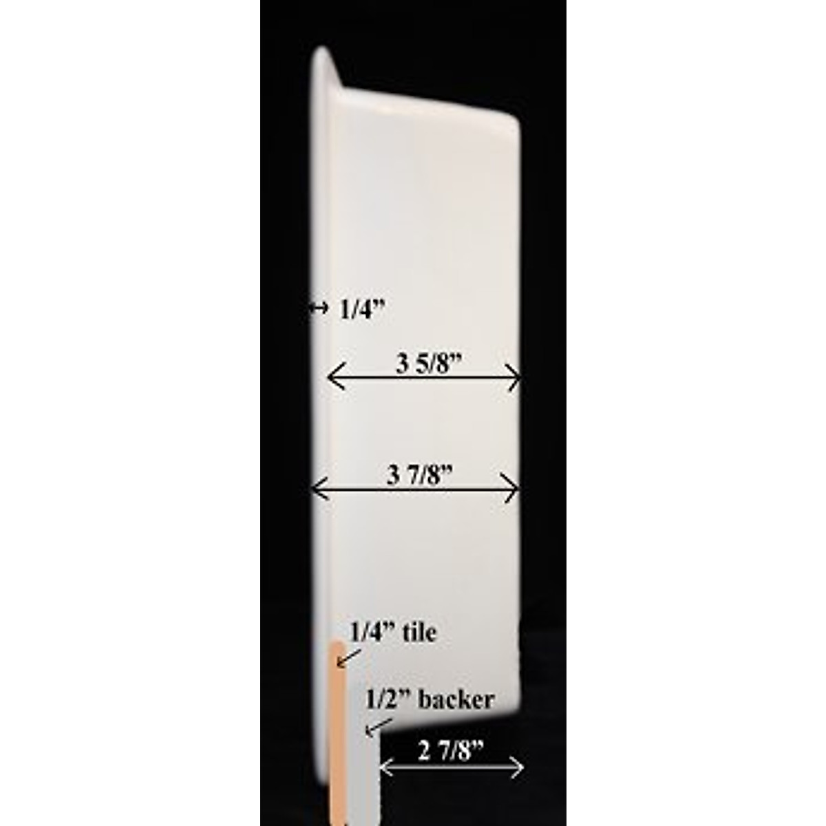 1 USA made Ceramic Recessed Shower Niche 1 compartment shampoo shelf. Easy Install, Easy Clean, Sanitary, Will not Rust or Black Mold, Holds most 3-32 oz shampoo bottles, Soap Holder1C
