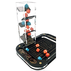 Omega and Mini Mega Dice Tray with Farkle Score - Mini Mega 12" Nebula Stardust