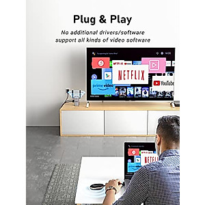 Wireless HDMI Transmitter and Receiver 4K - Wireless HDMI Extender 5G Kit, 165FT Range Signal Through Walls/Floors, Streaming from Laptop, Phone, Netflix, YouTube, PS5 to HDTV/Projector