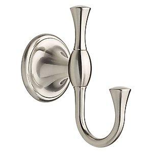 Delta Faucet Meridian Towel Hook, Robe Hook Satin Nickel Towel Holder for Bathroom, Bathroom Accessories, 136671