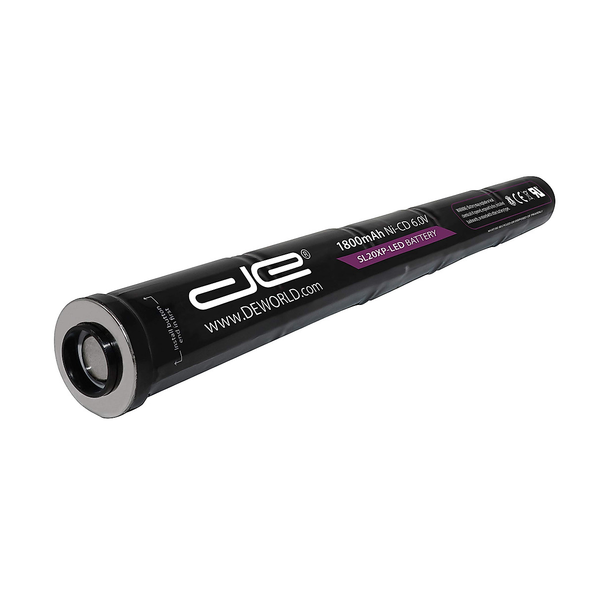 Digital Energy 77175 Rechargeable Replacement Battery for Streamlight SL-20XLED SL-20XP-LED, UltraStinger, Superstinger, SL20L, SL-20LP | 1800mAh Ni-Cd 6.0V