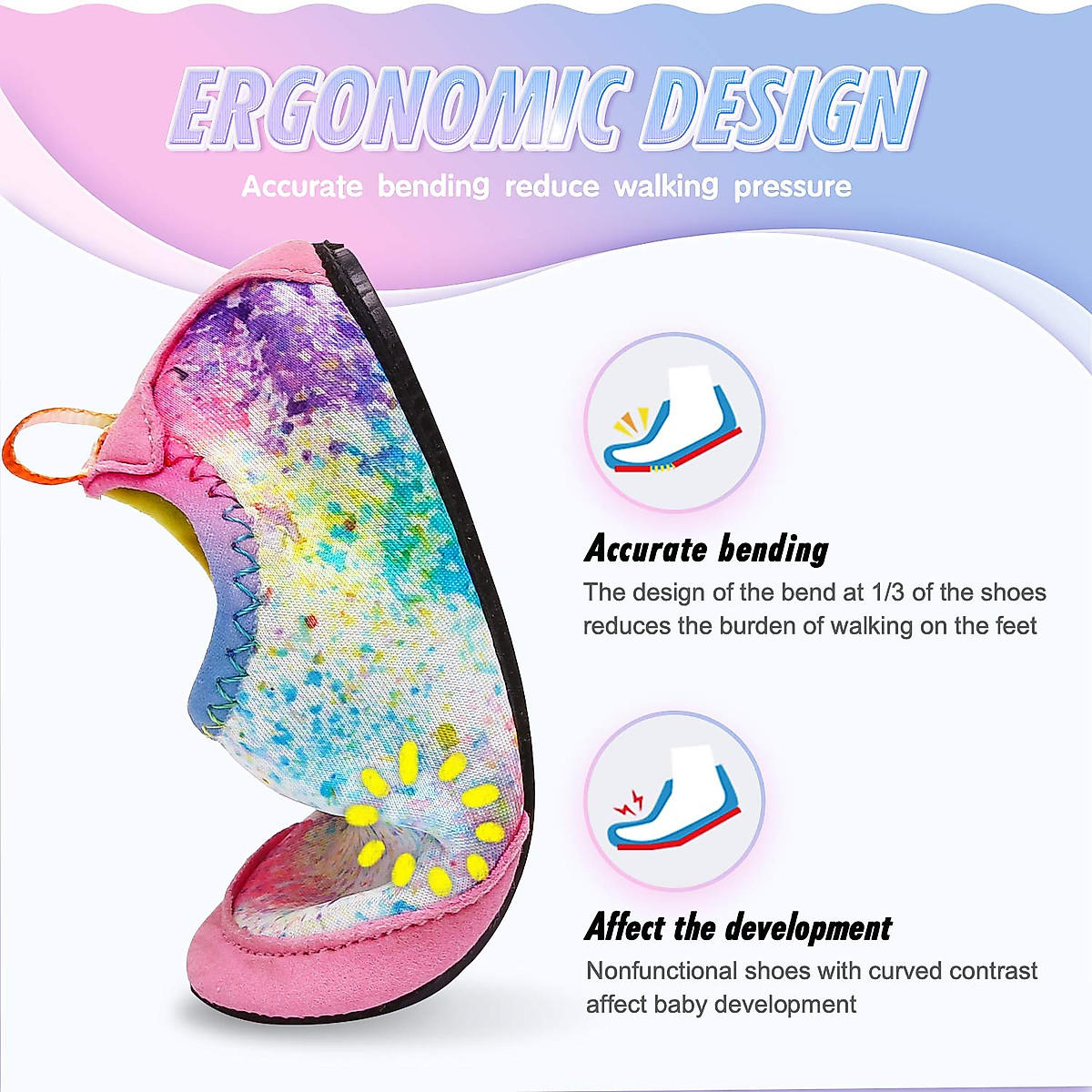 Apolter Baby Boys and Girls Swim Water Shoes Barefoot Aqua Socks Non-Slip for Beach Pool Toddler Kids