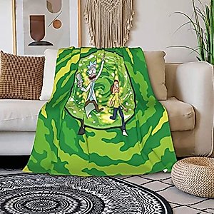 Anime Blanket Flannel Fleece Cartoon Blankets Super Soft Lightweight Plush Throw Blanket for Bed Chair Sofa Couch Living Room Gifts for Kids Adults 50"x40"