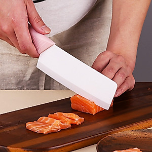 UDODEY Ceramic Knife 6-Inch Fruit Knives 6 inch Sturdy durable sharp Vegetable Cleavers Blue kitchenware