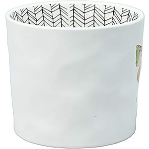 Pavilion Gift Company Grandma You Make Life Beautiful 16 Oz Debossed Butterfly Rainbow Stripe Coffee Cup Mug, White