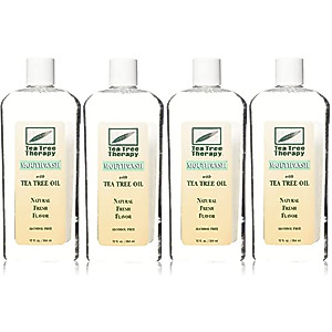 Mouthwash-Tea Tree Alcohol Free Tea Tree Therapy 12 oz Liquid (4-Pack)