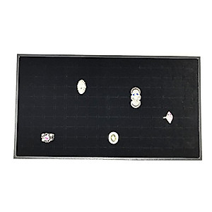Bejeweled Display 120 Ring Slot Foam w/Plywood Box in Black Color