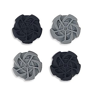 GeekShare Silicone Thumb Grip Caps for Xbox One Controller,Anti-Slip Joystick Cover Set Thumbstick Caps Compatible with Xbox Series X - 2Pairs/4PCS - Black & Gray