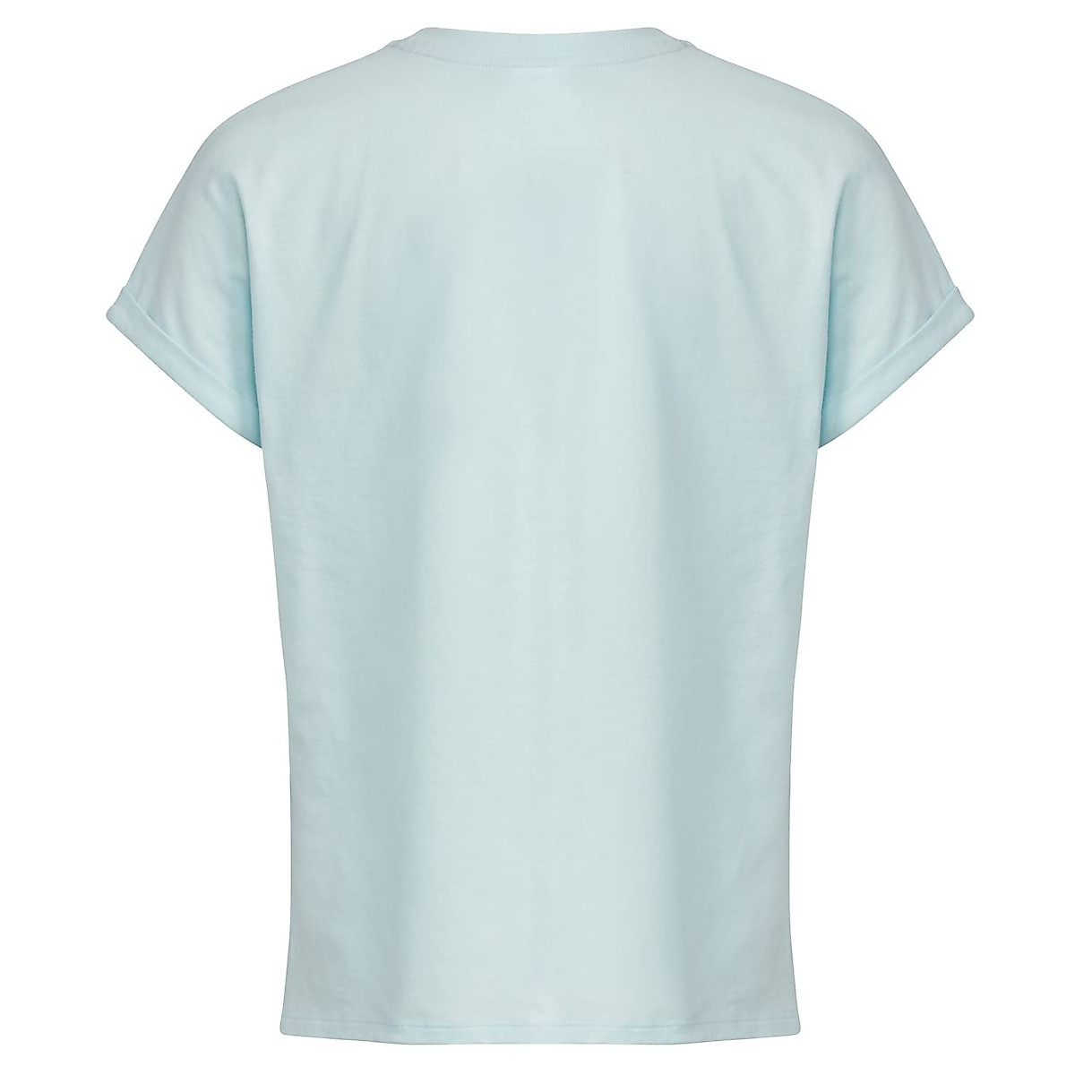 adidas Girls' Big Short Sleeve Dolman Waist Tee 22, Almost Blue, Large