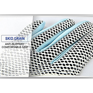 PGM Women's Golf Glove One Pair, Improved Grip System, Cool and Comfortable (blue, S)