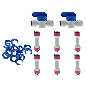ZZHXSM Water Purifier Connector Accessories 1/4-inch One Way Check Valve and 1/4-inch Check Valve Switch for Water Filtration Systems