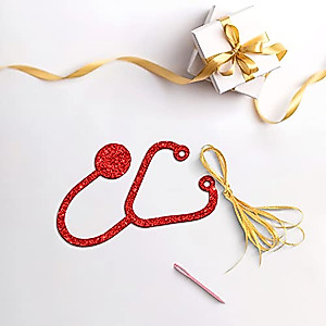 Halawawa Blue Glitter Congrats Doctor Banner - Nurse/Doctor Graduation Party Decorations - 2022 Nursing School/Medical School Graduation Party Decors Banner