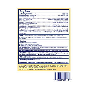 Boiron Chestal Kids Pellets for Cough and Mucus Relief, Nasal or Chest Congestion, and Sore Throat Relief - 2 Count (160 Pellets)