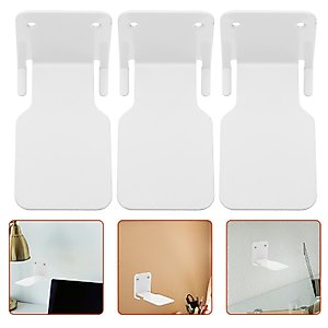 RORPOIR 4pcs Invisible Bookshelf Book Shelves Bookshelfs Wall Hanging Storage Shelves Book Stand Storage Racks Floating Book Mounted Shelf Invisible Book Shelf Wrought Iron White