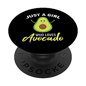 Just A Girl Who Loves Avocado - Cute Avocado PopSockets Swappable PopGrip