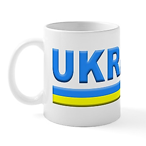 CafePress Pro Ukraine Pride Ukrainian Flag ??????? Mugs Ceramic Coffee Mug, Tea Cup 11 oz