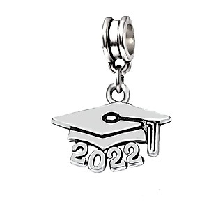 Dangle Graduation Cap Charm Bead