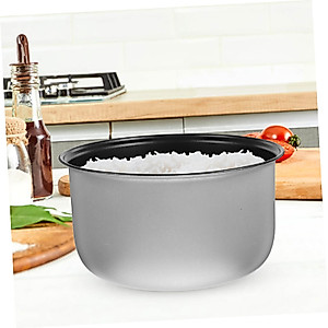 Abaodam 3pcs Rice Cooker Liner Cooker Liner Container Pressure Cooker Replacement Pot Ceramic Cookware Bowl Stainless Steel Cookware Rice Cooker Inner Pot Replacement Cauldron Alloy Cake