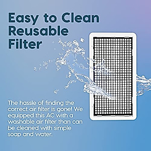 IRIS USA 3-in-1 WOOZOO Portable Air Conditioner and Dehumidifier with Remote Control, Quiet, 10,000 BTU, 450 Sq ft, White