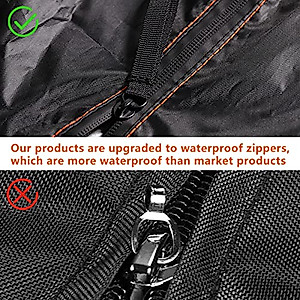 Enzeno Patio Egg Chair Cover with Waterproof Zipper （75x45inch）, Outdoor Furniture Hanging Swing Egg Chair Cover Waterproof Anti-dust with 210D Oxford Fabric, Fits Most Single Swing Egg Chair