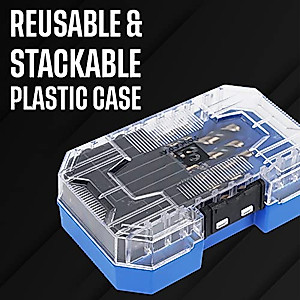 SOMADA 14-Piece Cobalt Drill Bit Set for Plastic, Wood, and Metal, M35 High-Speed Steel Twist Jobber Length Bits Sizes from 1/16" to 3/8" with Indexed Storage Case