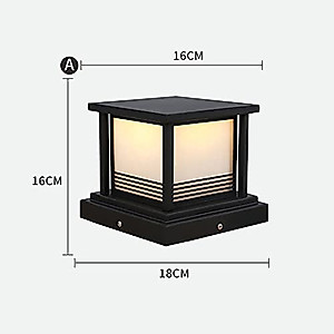 Post Lights Outdoor Post Light LED Outdoor Post Cap Light Simplicity Pillar Lamp Waterproof Garden Landscape Light Lawn Villa Porch
