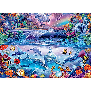 Ceaco - 8 in 1 Multipack - Seaside - (2) Round 300 Piece, (4) 550 Piece, (1) 750 Piece (1) 1000 Piece Jigsaw Puzzles