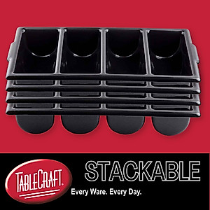 Tablecraft 4 Compartment Flatware Holder