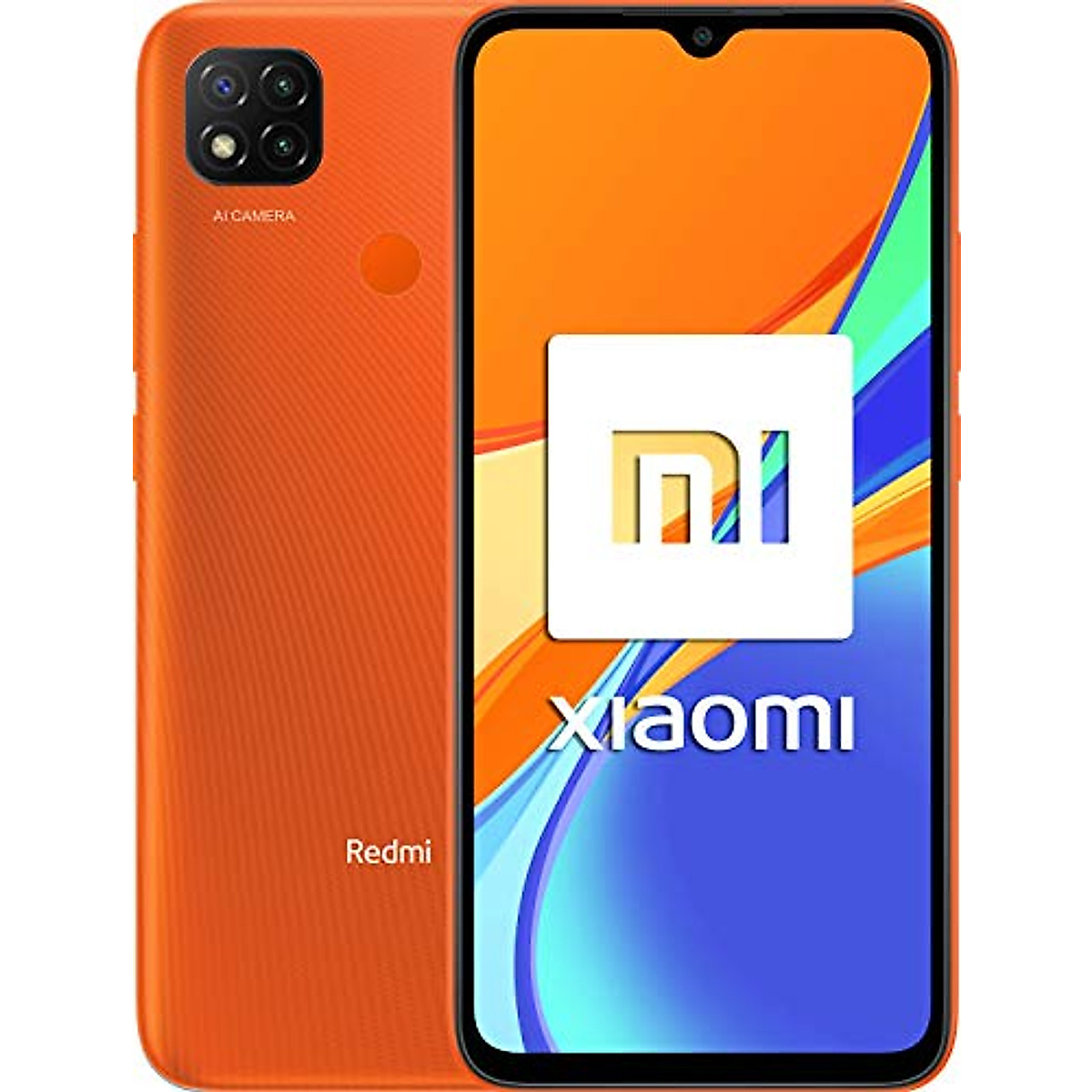 Xiaomi Redmi 9C - Smartphone 6.53 ", 3 GB + 64 GB, Dual Sim, Android 10.0, Arancione (Sunrise Orange)
